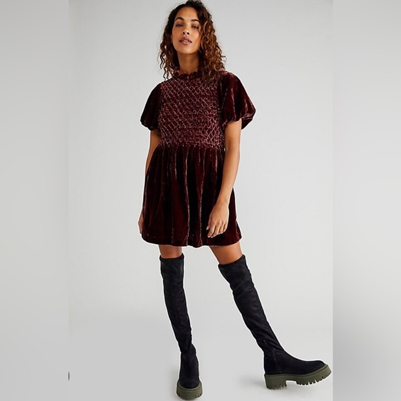 Free People | Dresses | Nwt Free People Gum Drop Mini Dress In Double ...